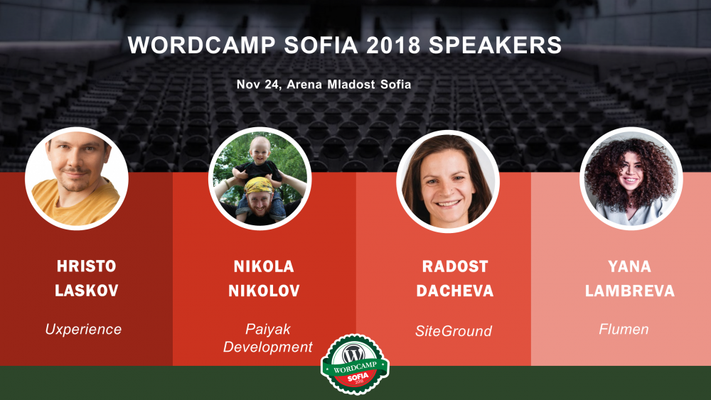 #WCSOF Speakers Round #3 – WordCamp Sofia 2018